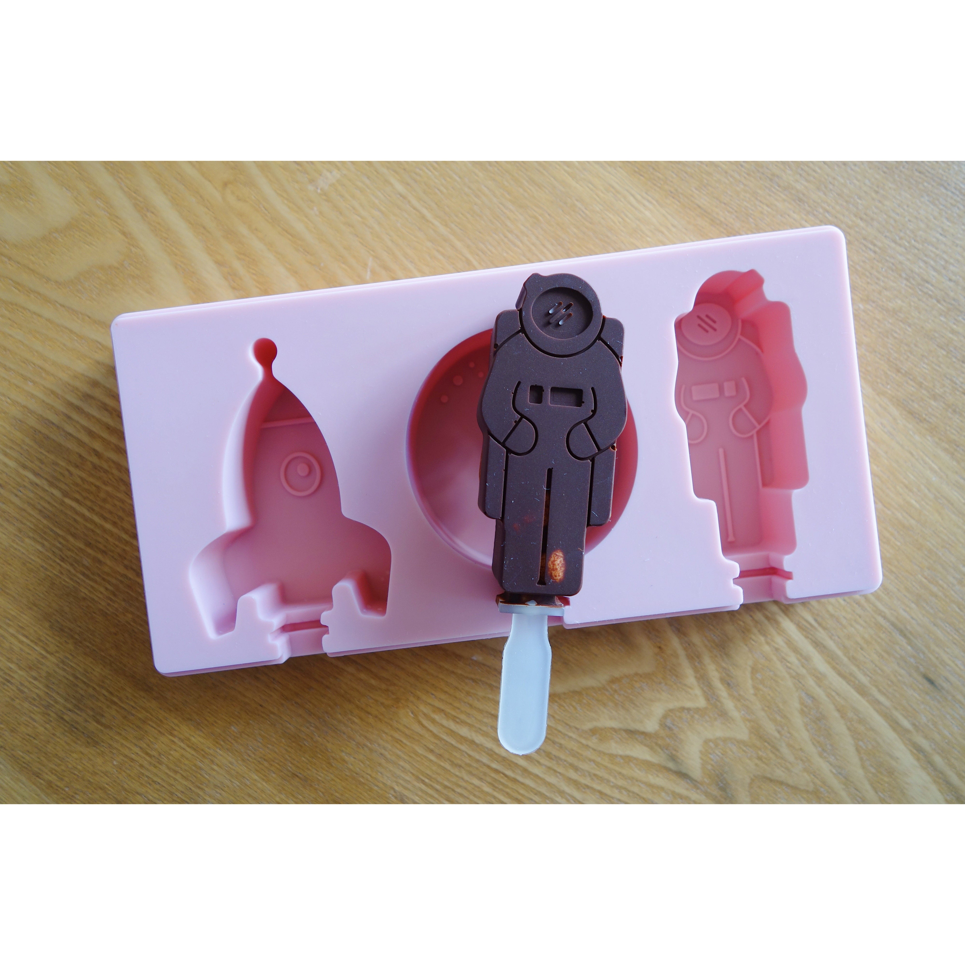 Rocket, Moon & Astronaut Cakesicle Mold